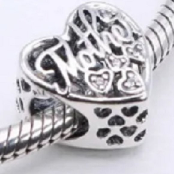 Pandora | Jewelry | Pandora Mother And Son Script Openwork Silver With ...